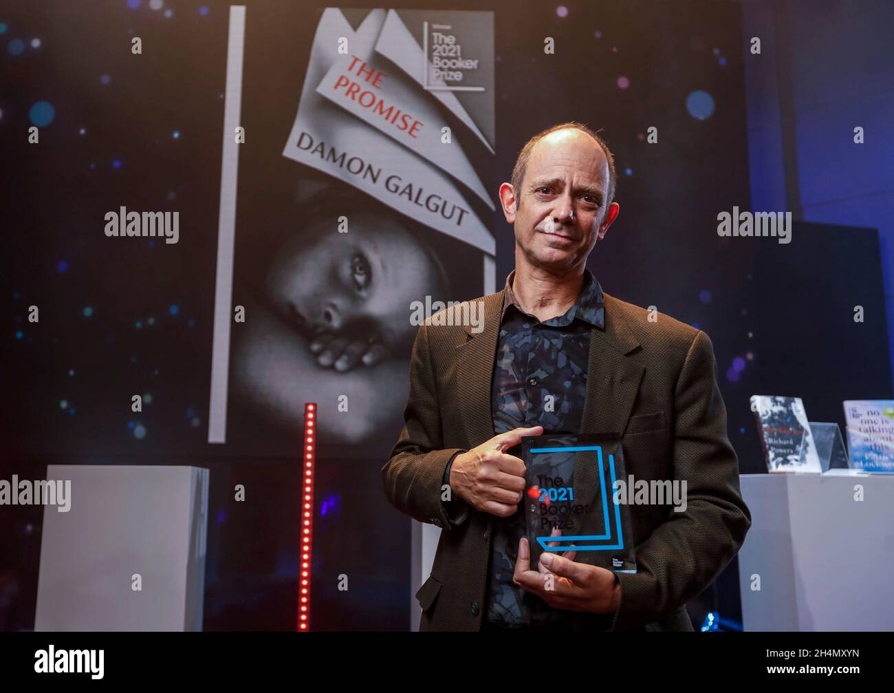 EDITORIAL USE ONLY This year's winning author Damon Galgut at the 2021 ...