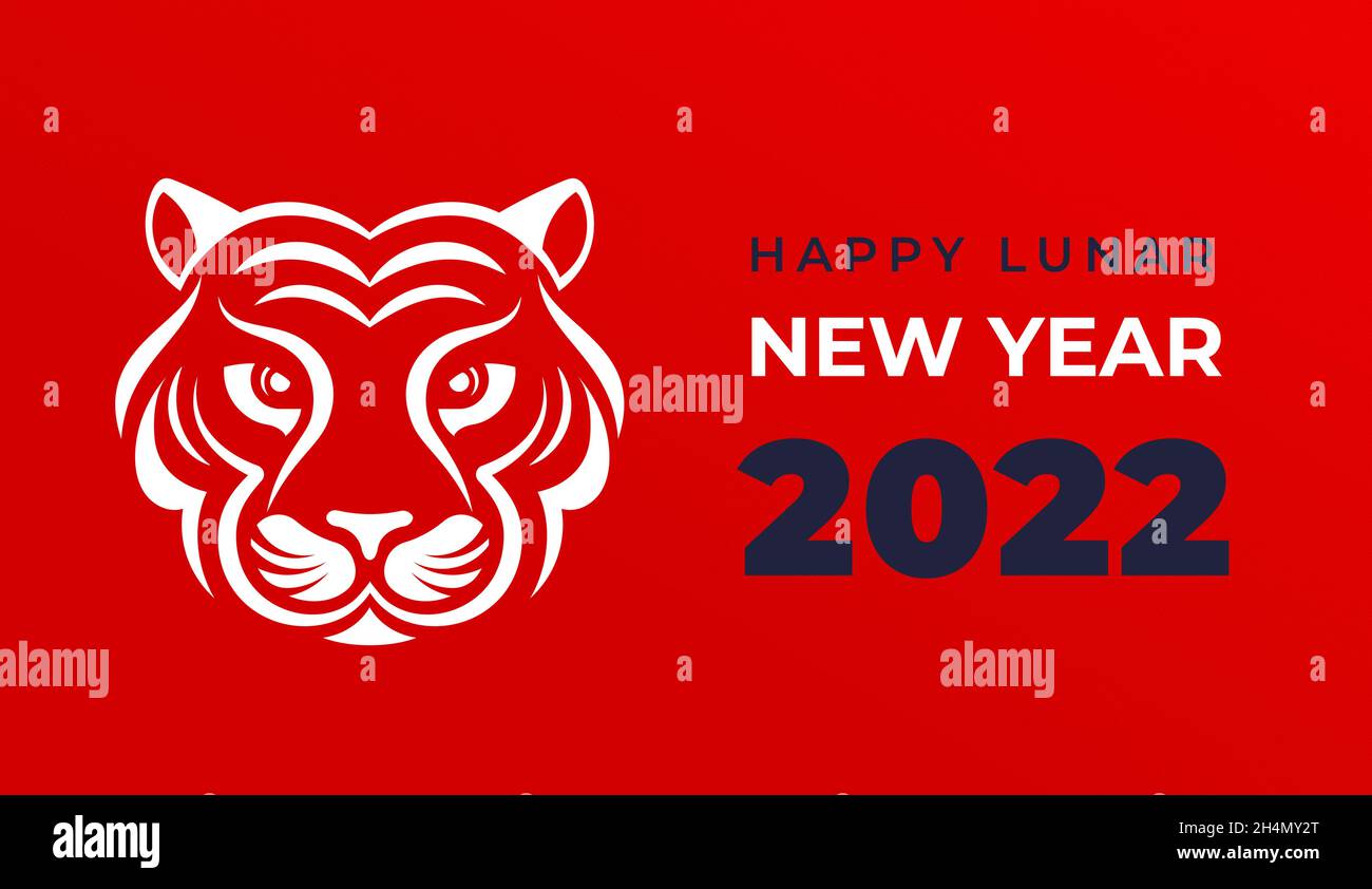 Chinese new year 2022 year of the tiger - Chinese zodiac symbol, Lunar ...