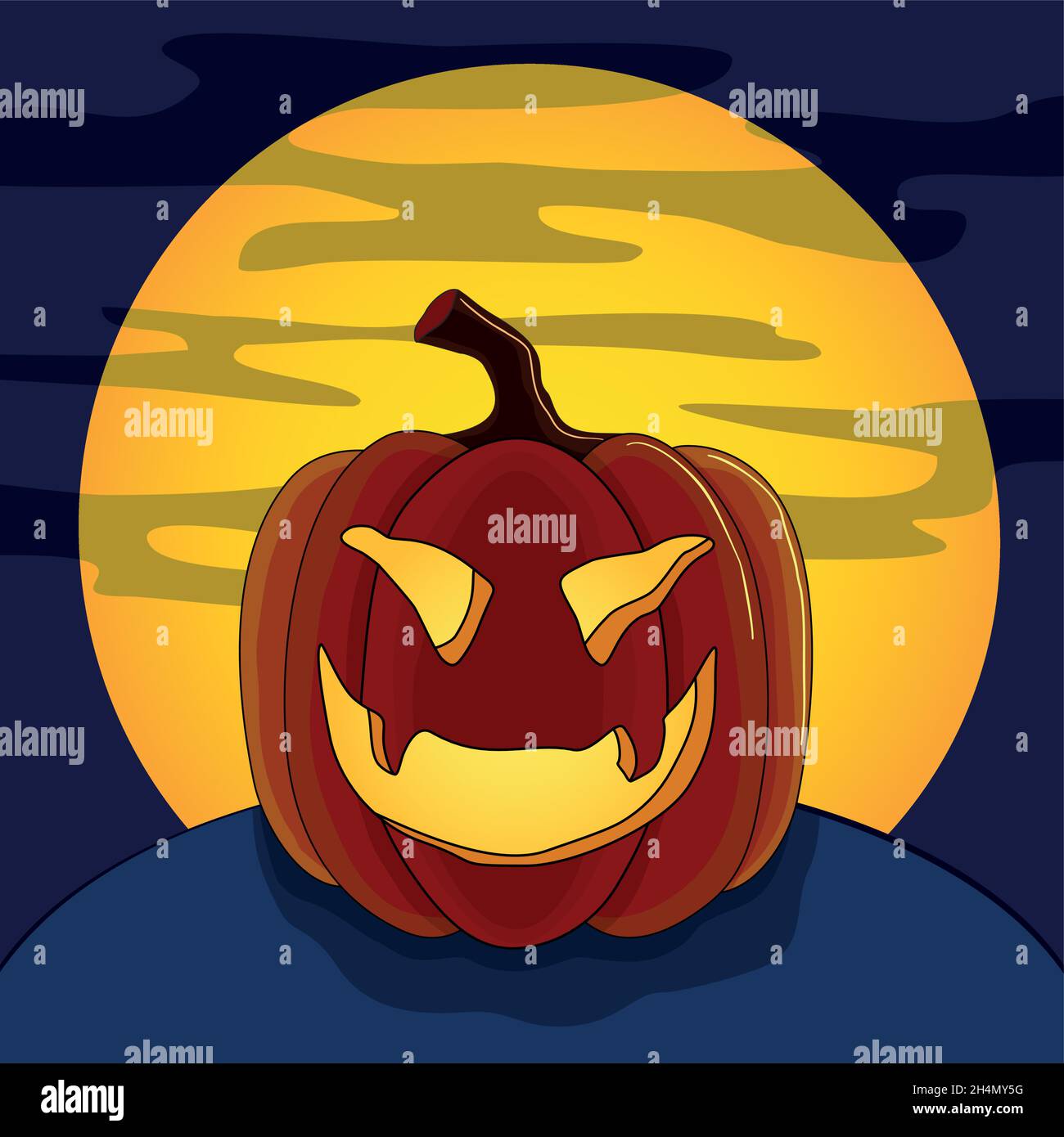 The modern halloween pumpkin vector eps 10 Stock Vector Image & Art - Alamy