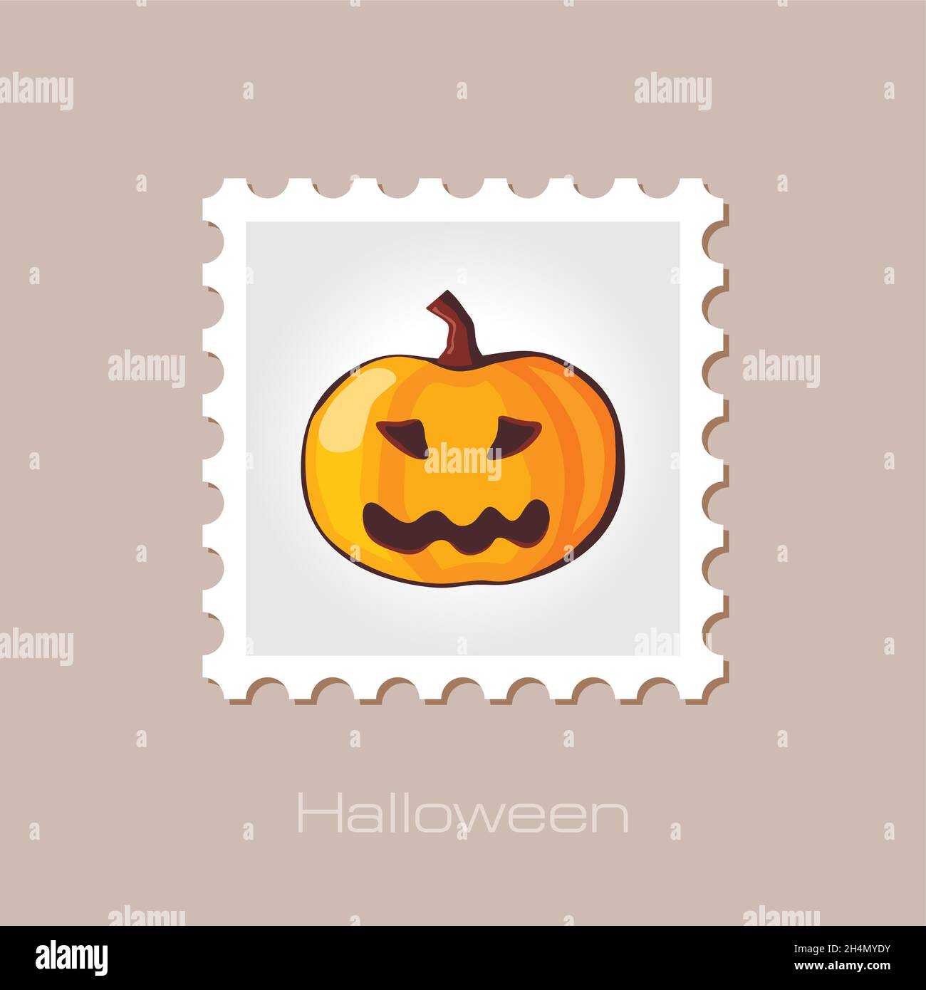 Halloween pumpkins stamp, vector illustration eps 10 Stock Vector Image ...