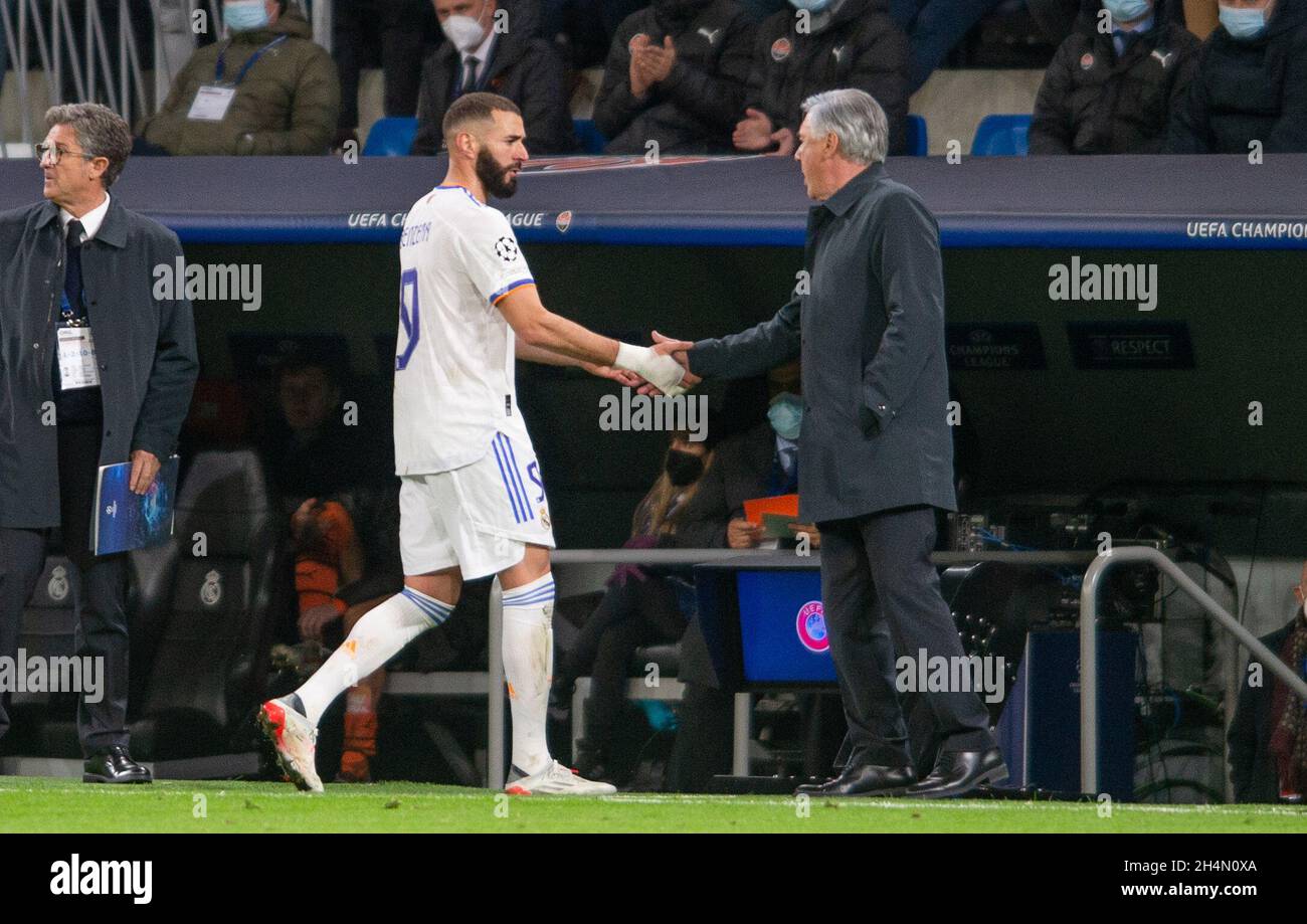 Estadio Santiago Bernabeu, Madrid, Spain. 3rd Nov, 2021. Men's ...