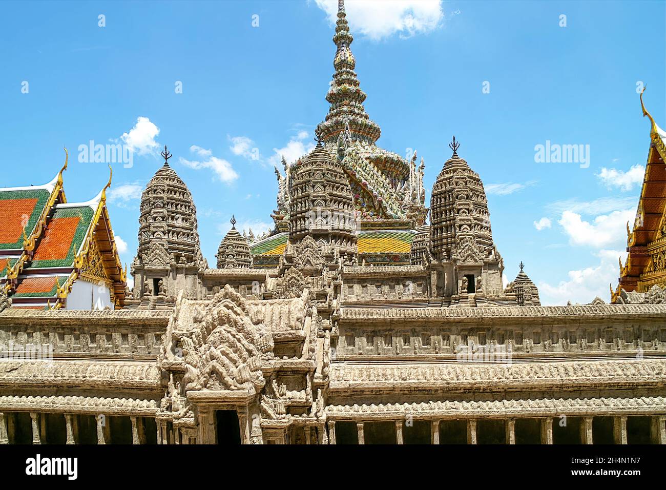 A model of Angkor Wat in the Grand Palace, Bangkok, Thailand Stock ...