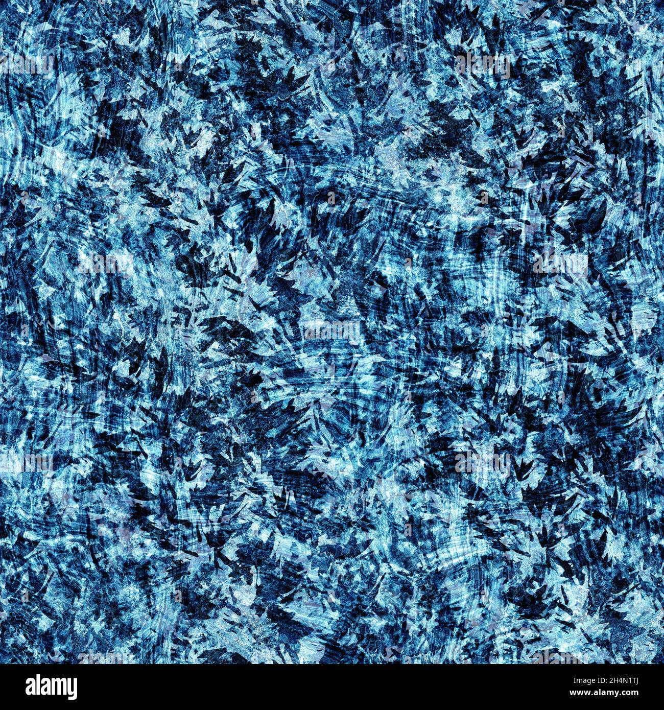 Seamless indigo block print texture on navy blue woven effect ...