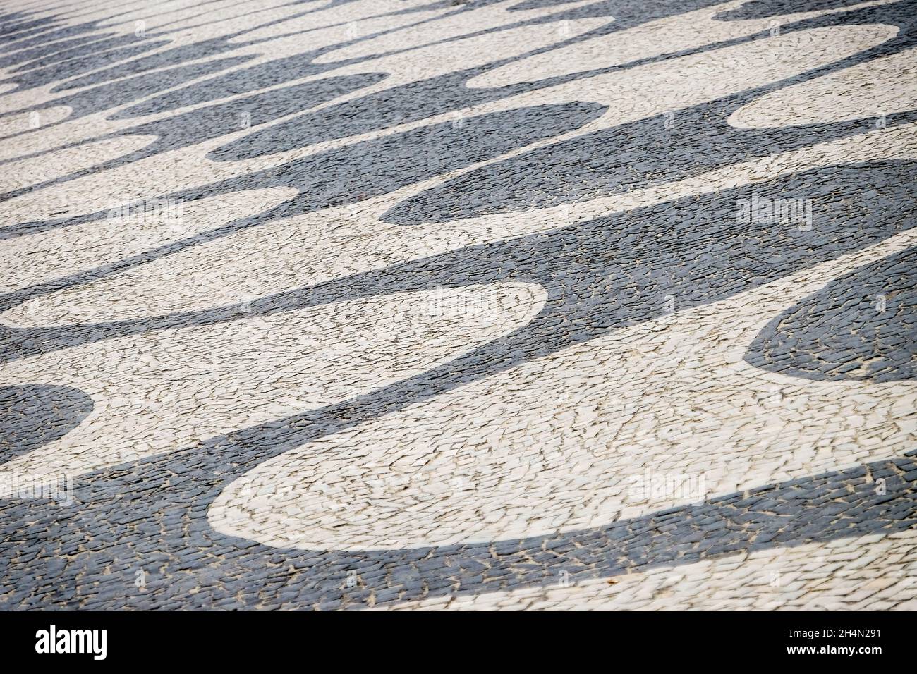 Classic pattern of Copacabana sidewalk.Rio de Janeiro, Brazil Stock ...