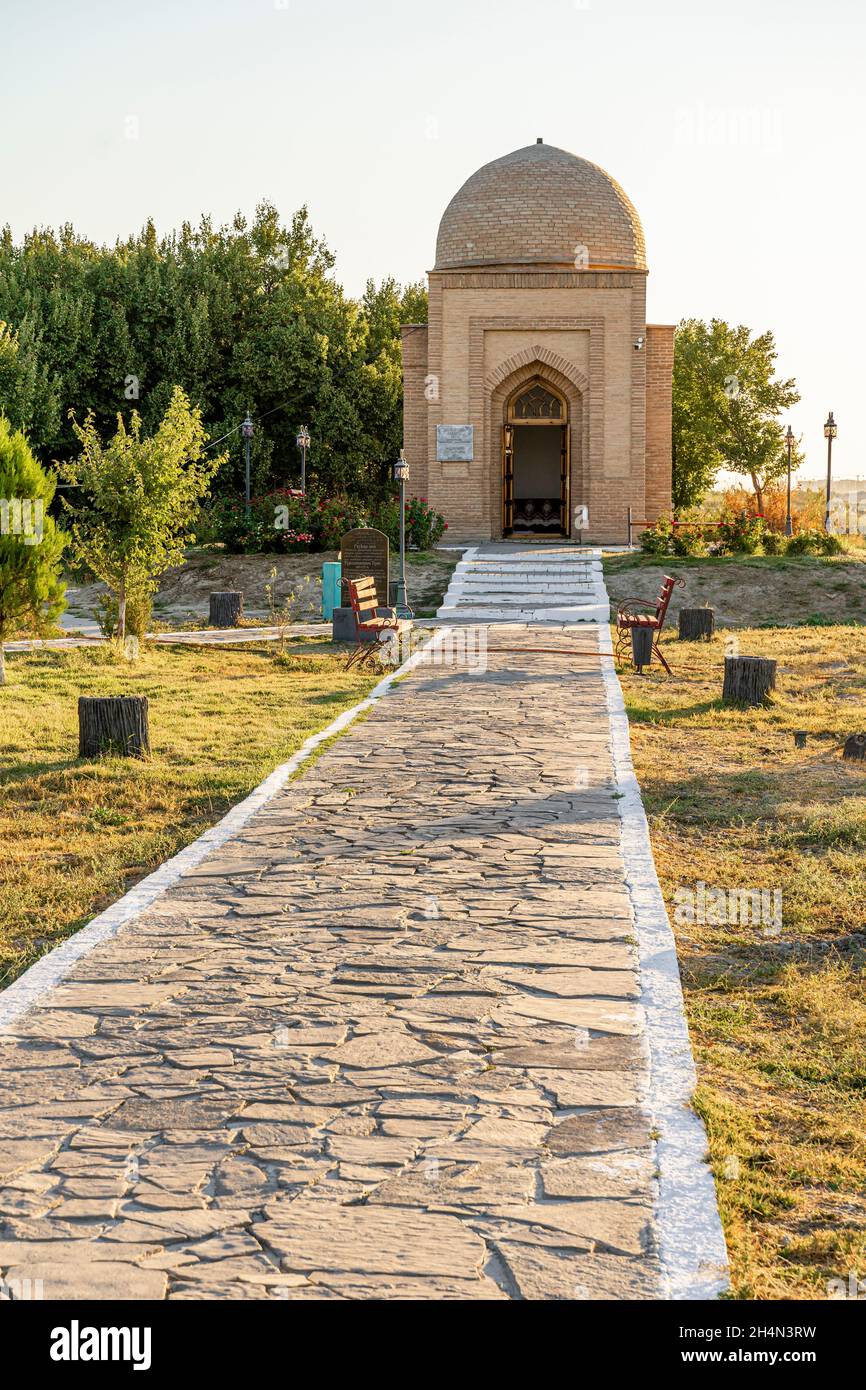 Paved road way to Gauhar Ana mausoleum, 12-14 c, Timurid Empire, modern ...