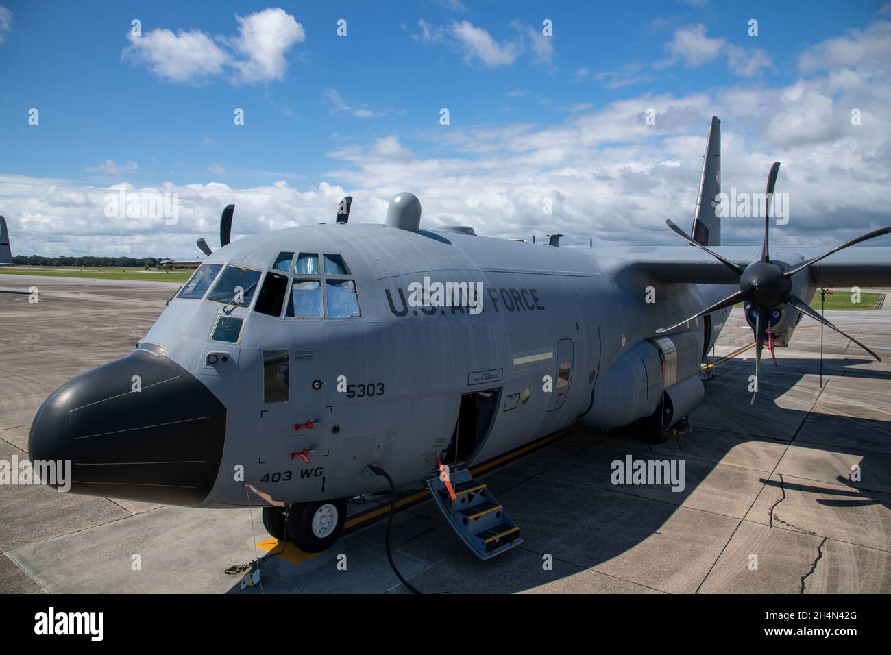 A WC-130J Super Hercules aircraft assigned to the 53rd Weather ...