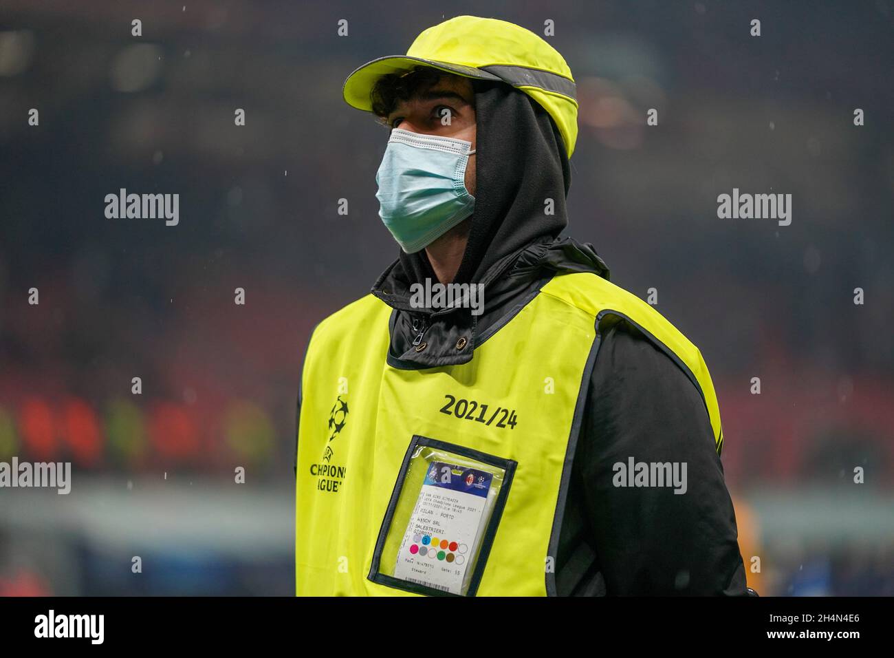 Uefa Champions League Steward during the UEFA Champions League, Group B ...