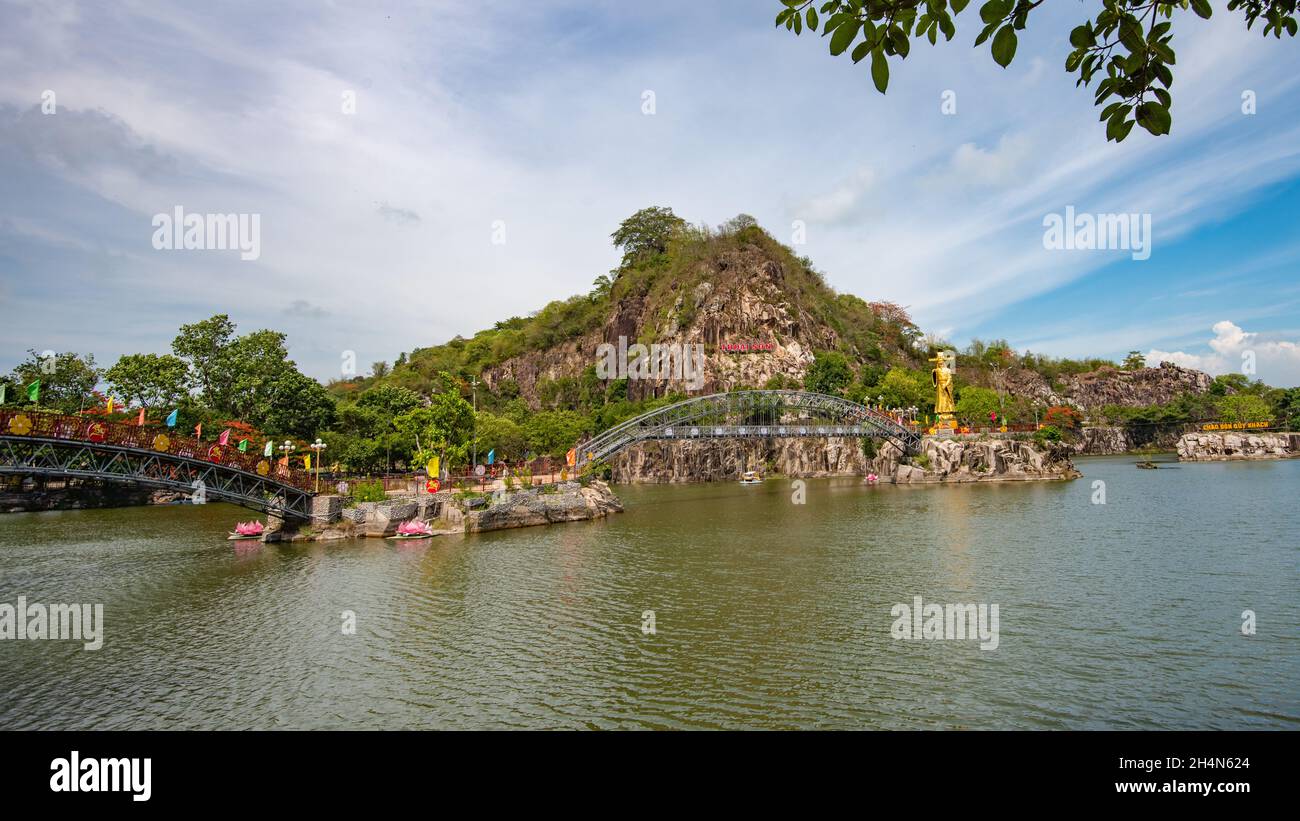 The road to Sap mountain amusement park in An Giang Stock Photo - Alamy