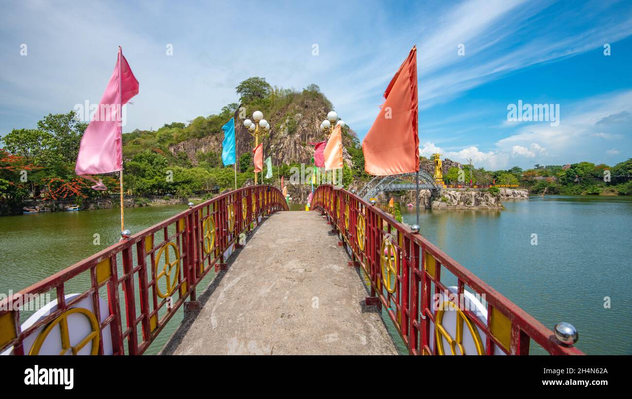 The road to Sap mountain amusement park in An Giang Stock Photo - Alamy