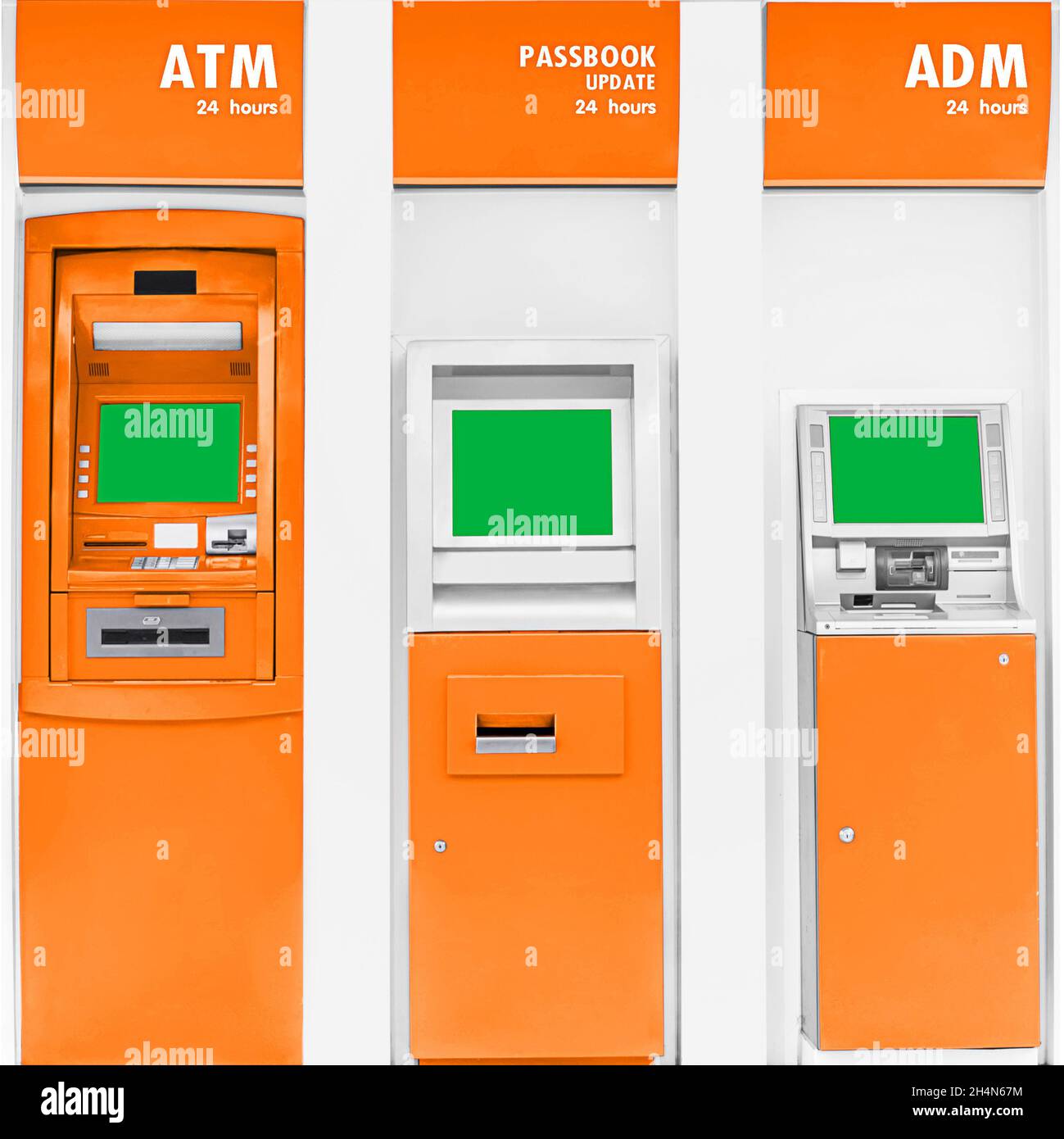 Automatic banking service machine point Stock Photo - Alamy