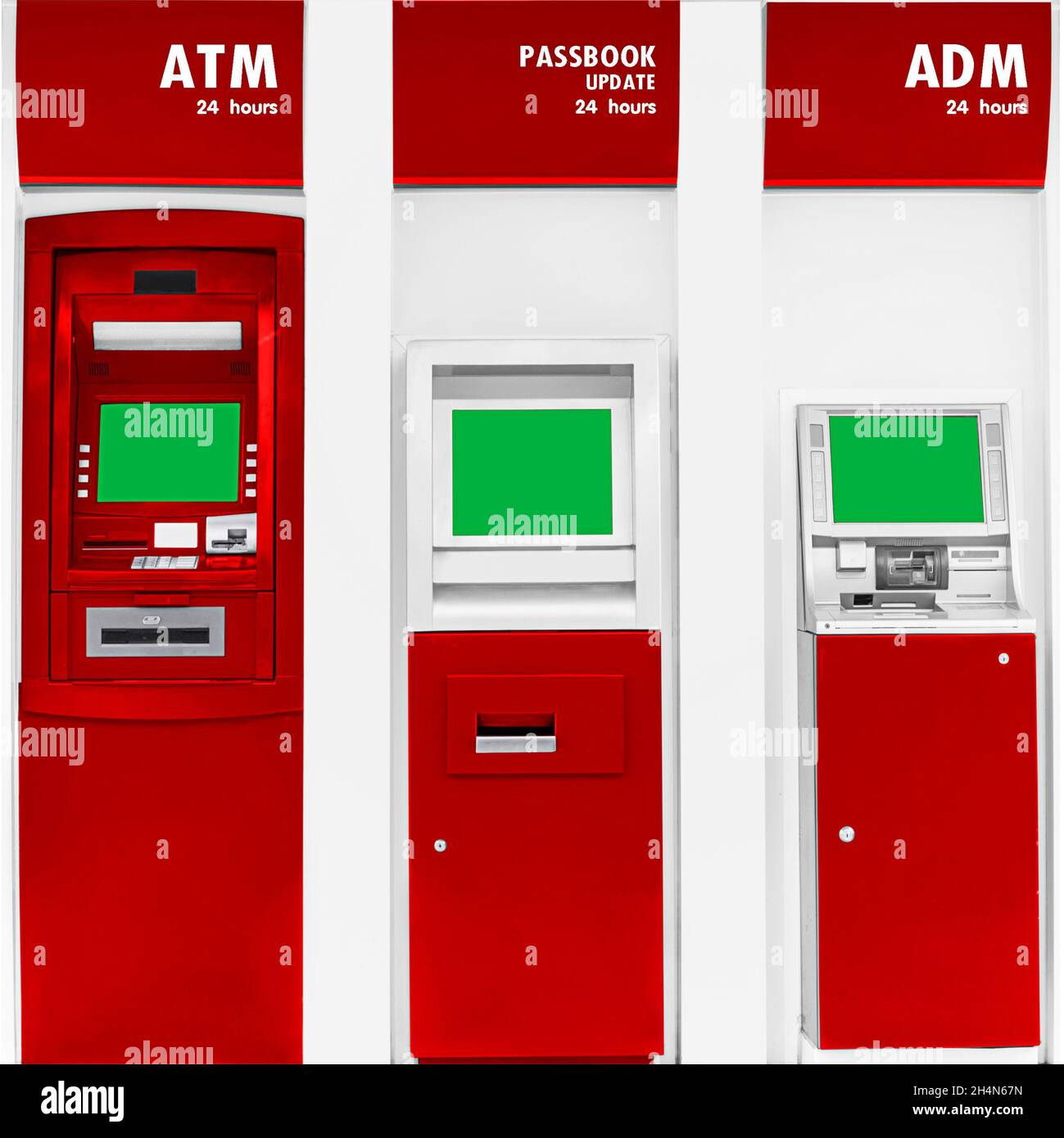 Automatic banking service machine point Stock Photo - Alamy