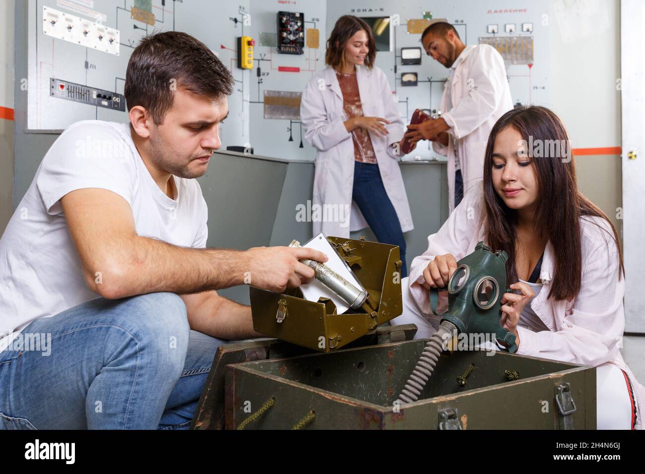 Inspecting facilities hi-res stock photography and images - Alamy