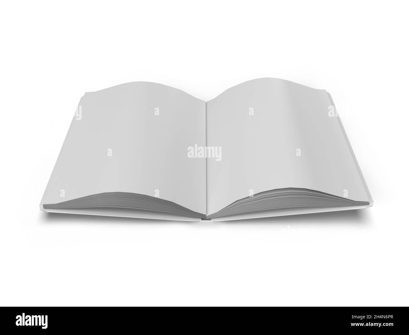 Open Book 3D Illustration Mockup Scene on Isolated Background Stock ...