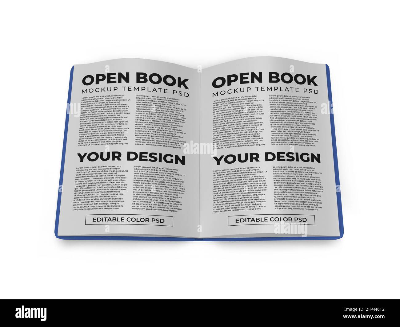 Open Book Template Psd