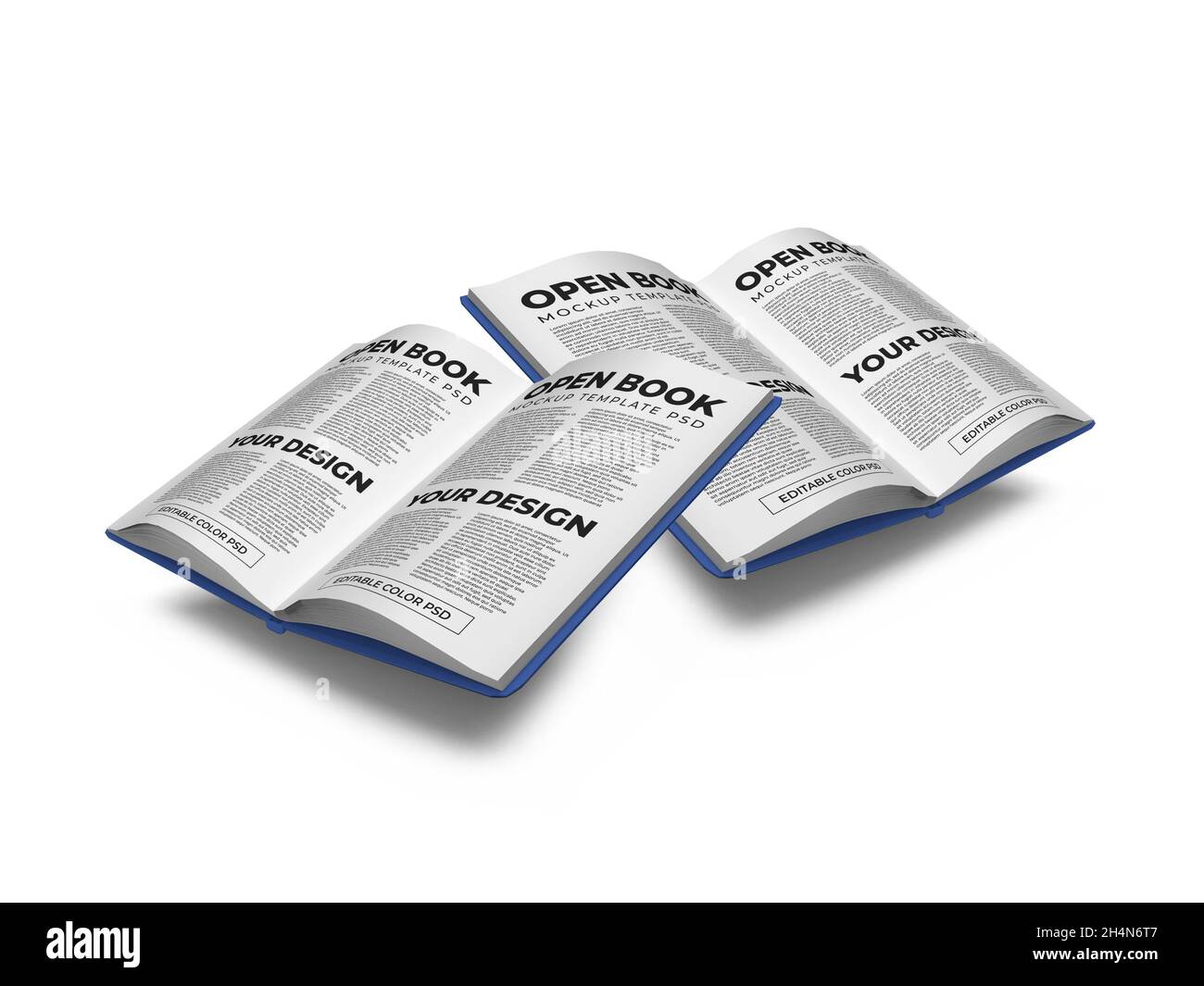 Open Book Template Psd