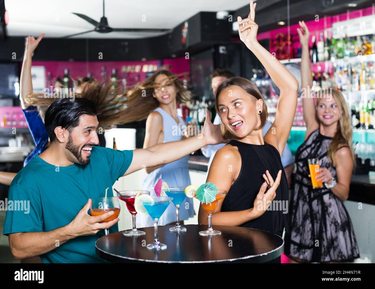 woman with man are having fun Stock Photo - Alamy