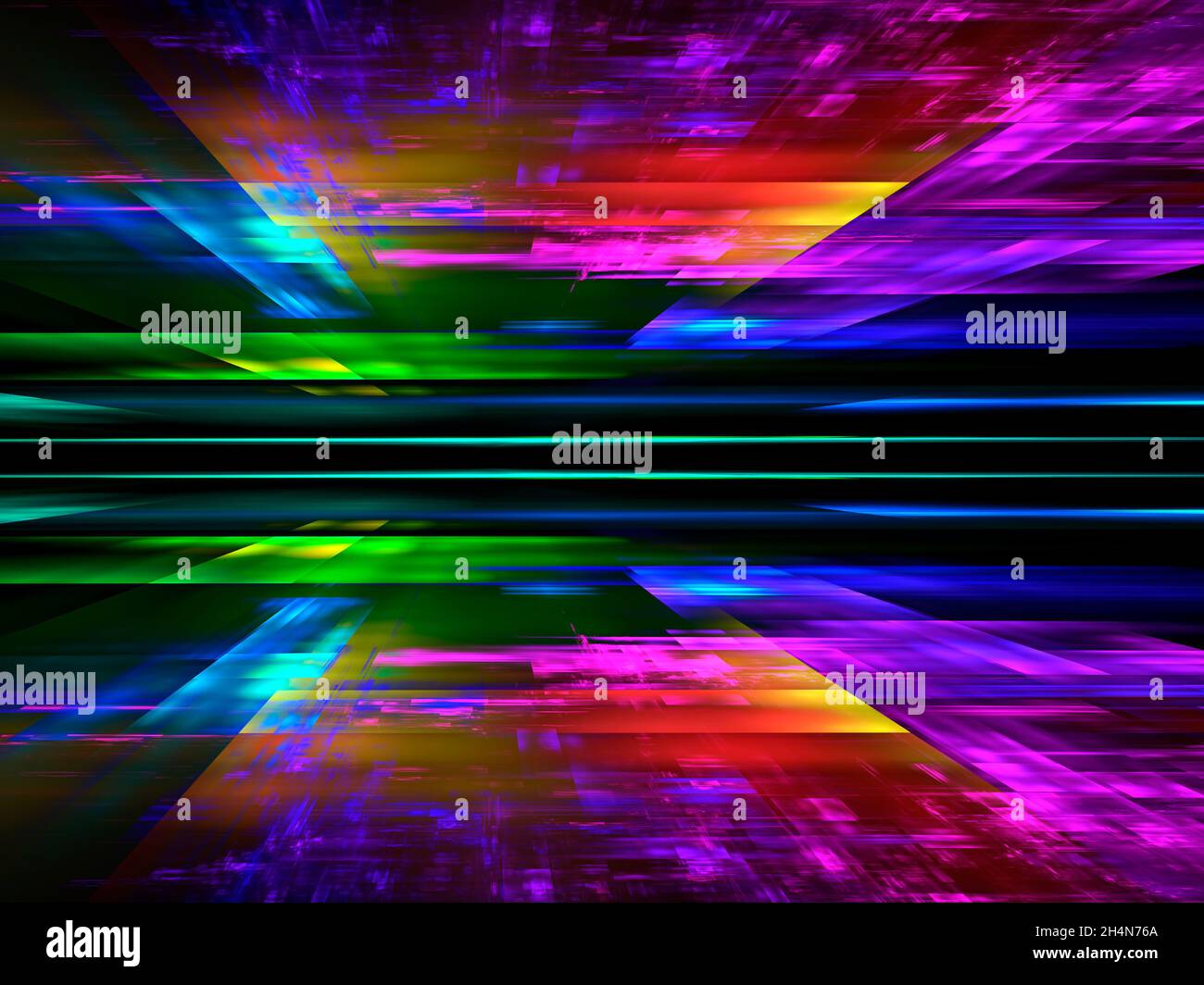 Bright multicolor background with perspective effect - 3d illustration ...