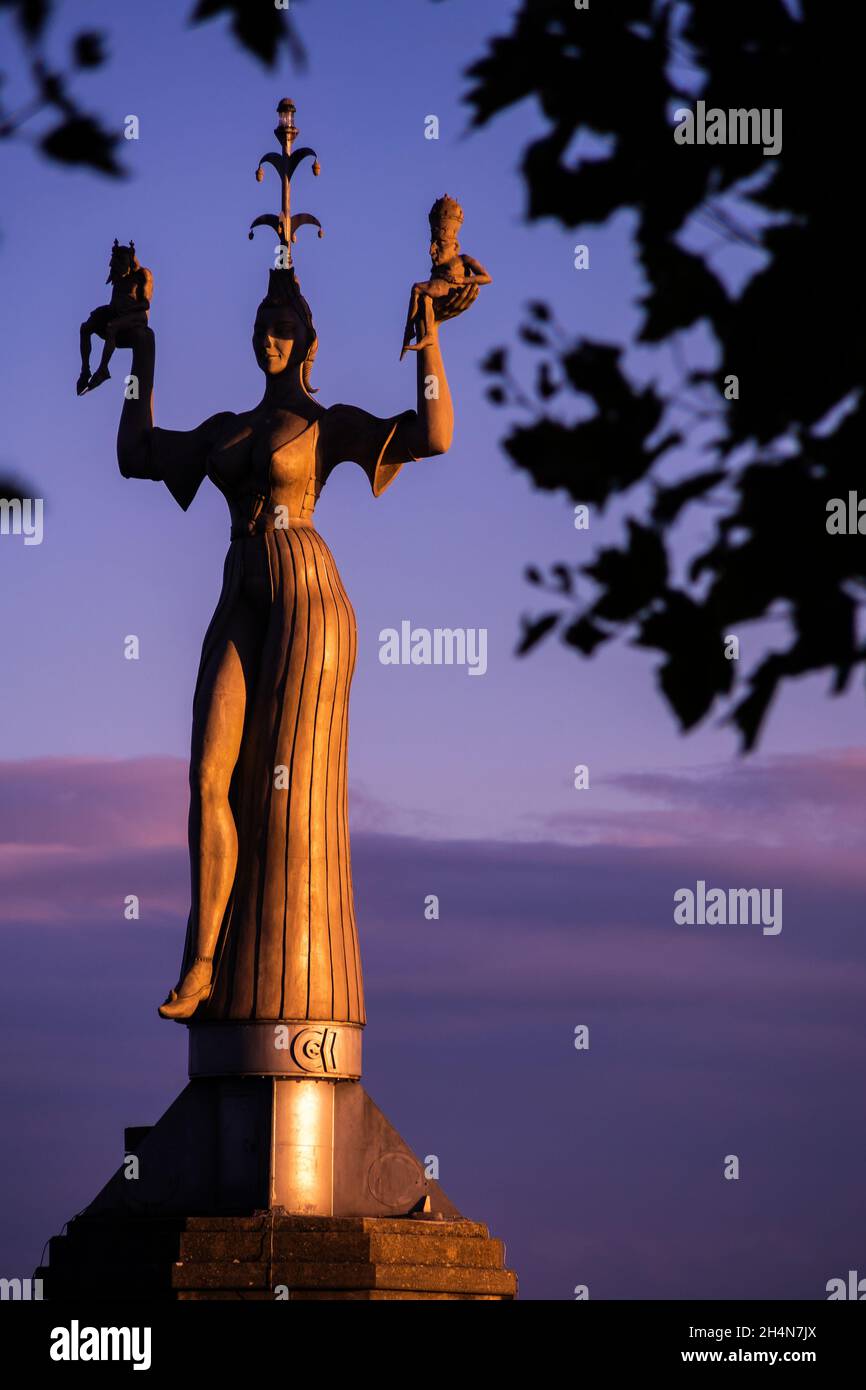 Imperia Konstanz at the beautiful Lake Constance sunset Stock Photo - Alamy