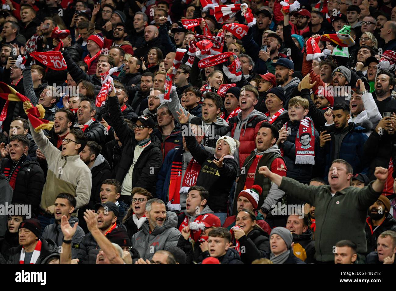 Liverpool fans display hi-res stock photography and images - Alamy