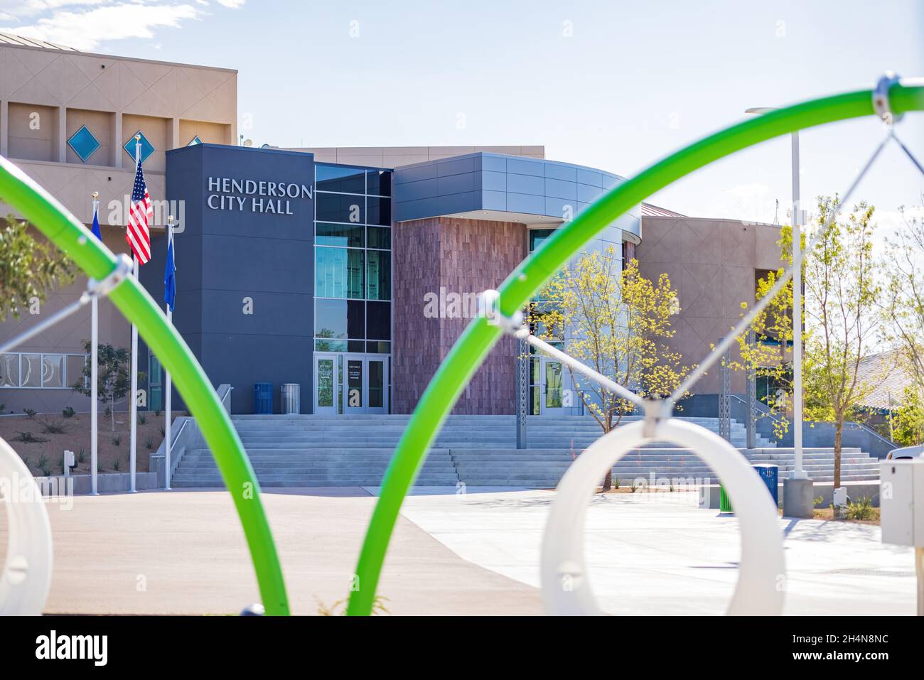Exterior view of the Henderson City Hall at Henderson, Nevada Stock ...