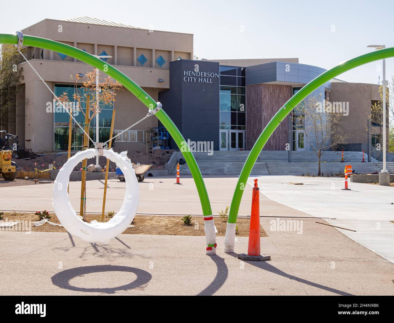 Henderson, APR 5 2021 - Sunny view of the Henderson City Hall Stock ...