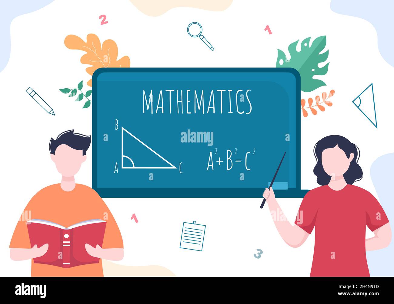 Learning Mathematics of Education and Knowledge Background Cartoon ...