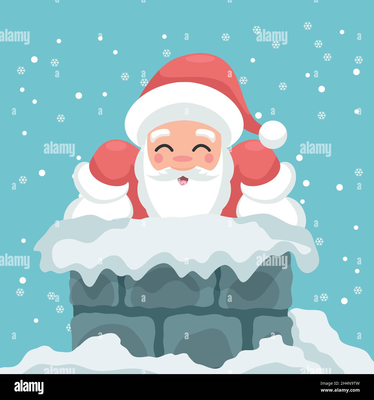 Roof white chimney blue Stock Vector Images - Alamy