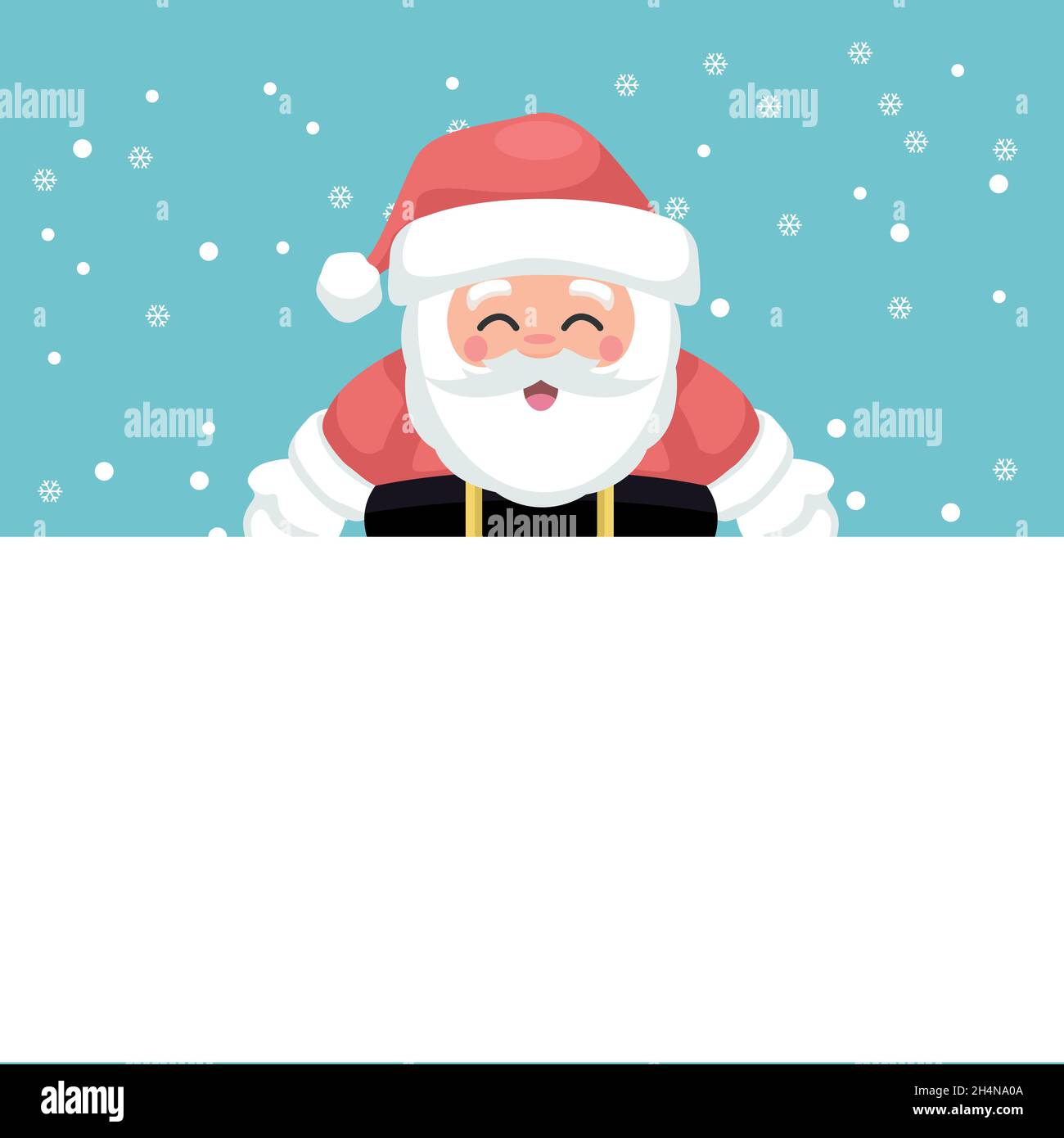 Christmas card for Santa Claus dedication Stock Vector Image & Art - Alamy