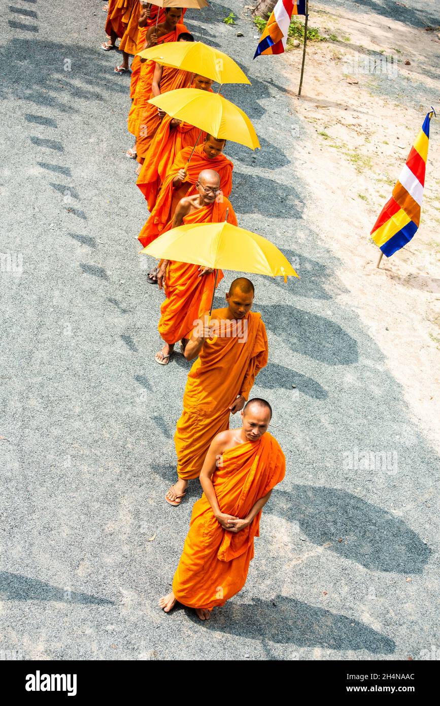 An Giang Sep 21, 2019. Theravada Buddhist monks perform religious ...
