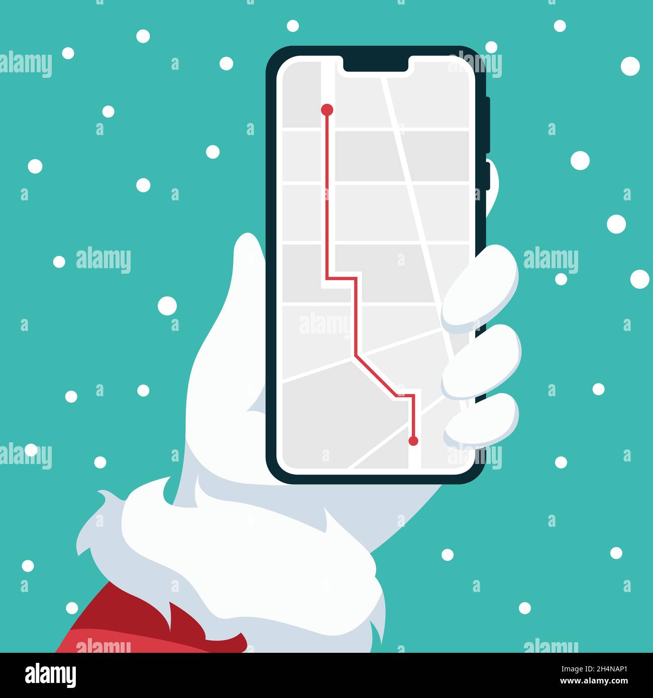 Santa claus delivery Stock Vector Images - Alamy