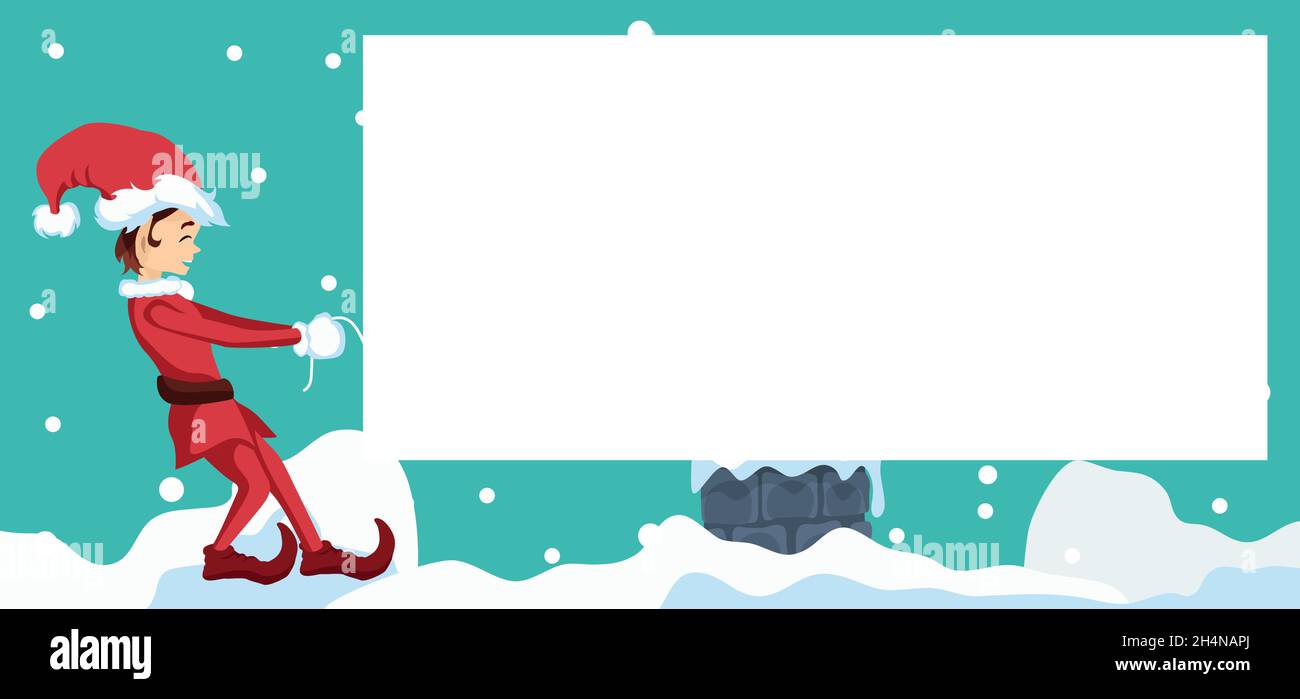 Merry christmas elf cute Stock Vector Images - Alamy