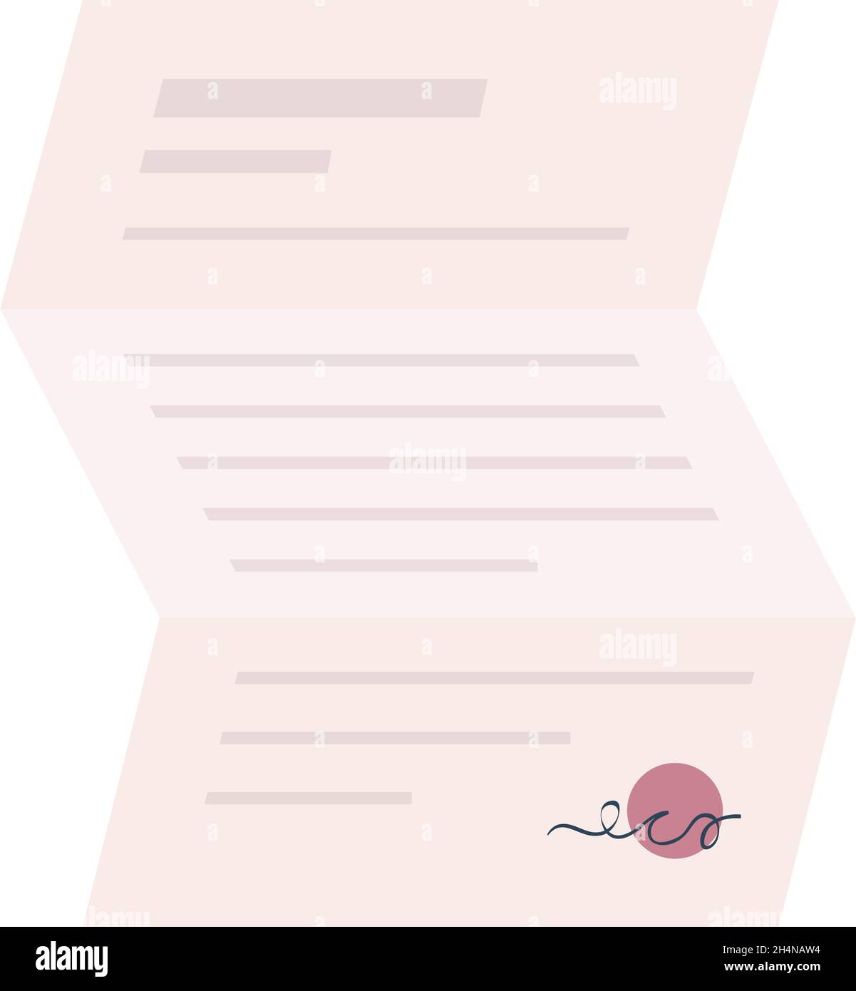 legal document with signature Stock Vector Image & Art - Alamy