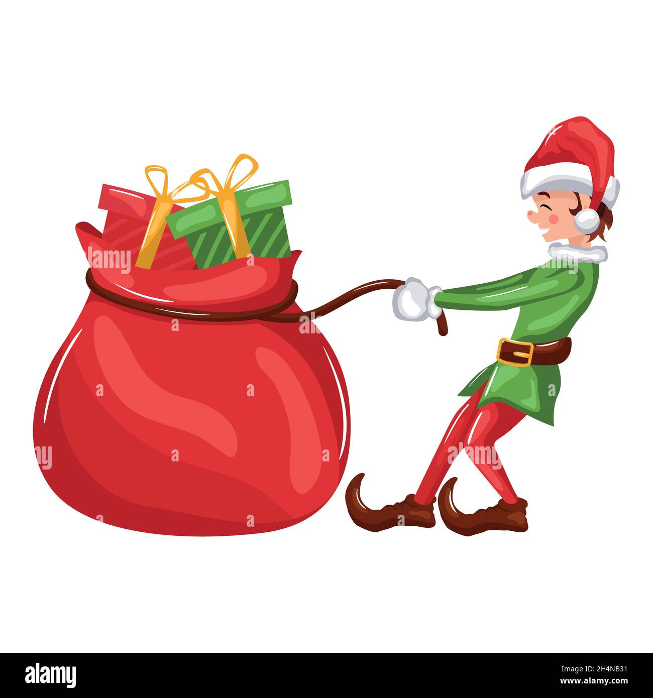 Gift boxes bag Stock Vector Images - Alamy