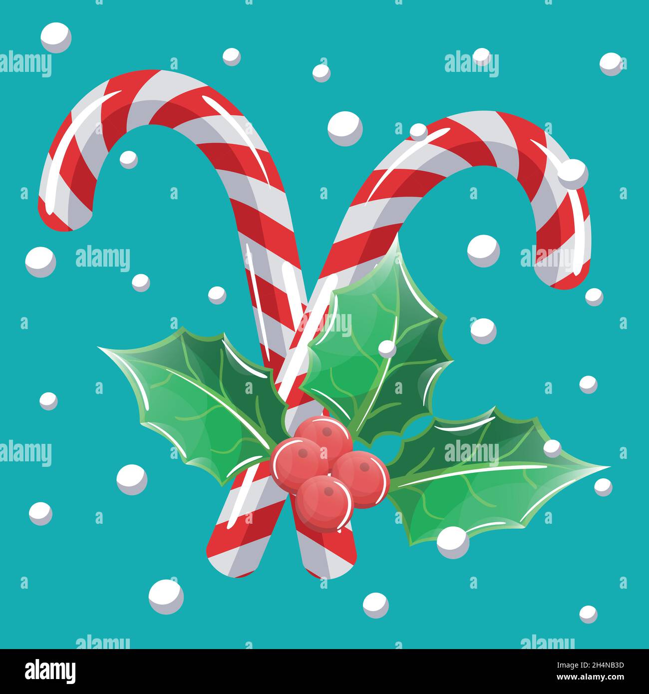 Sweet candy canes red Stock Vector Images - Alamy