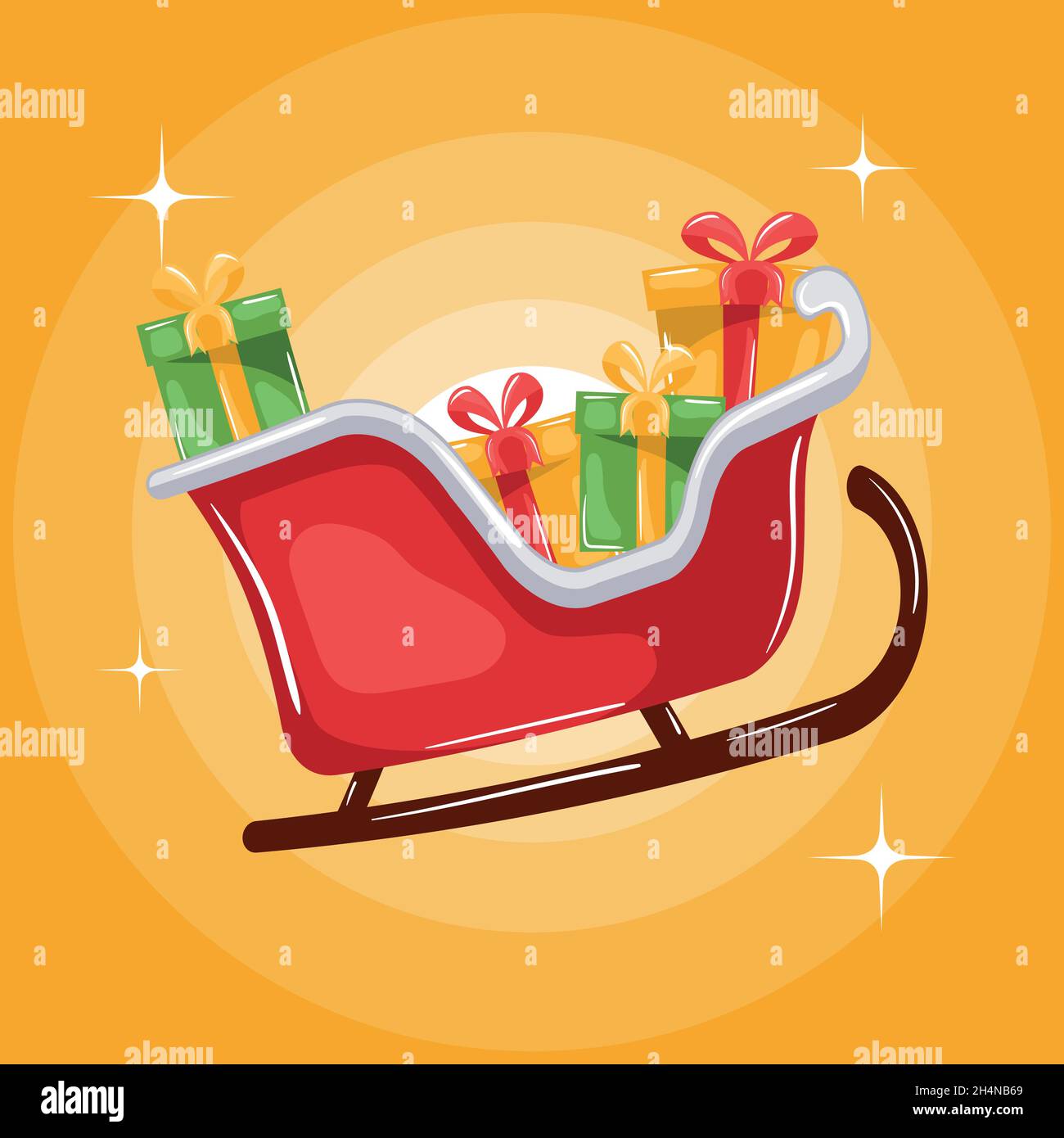 Reindeer gift boxes on Stock Vector Images - Alamy