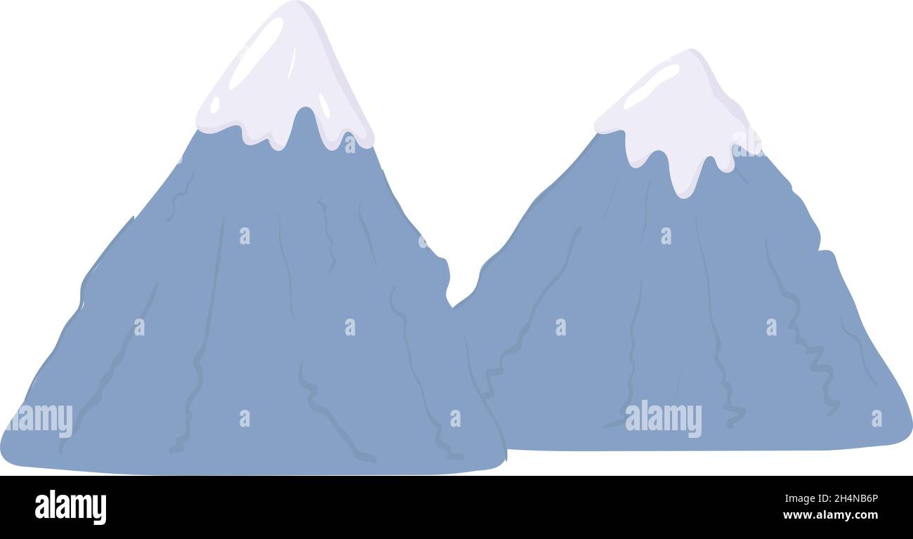 snowy mountains peak Stock Vector Image & Art - Alamy
