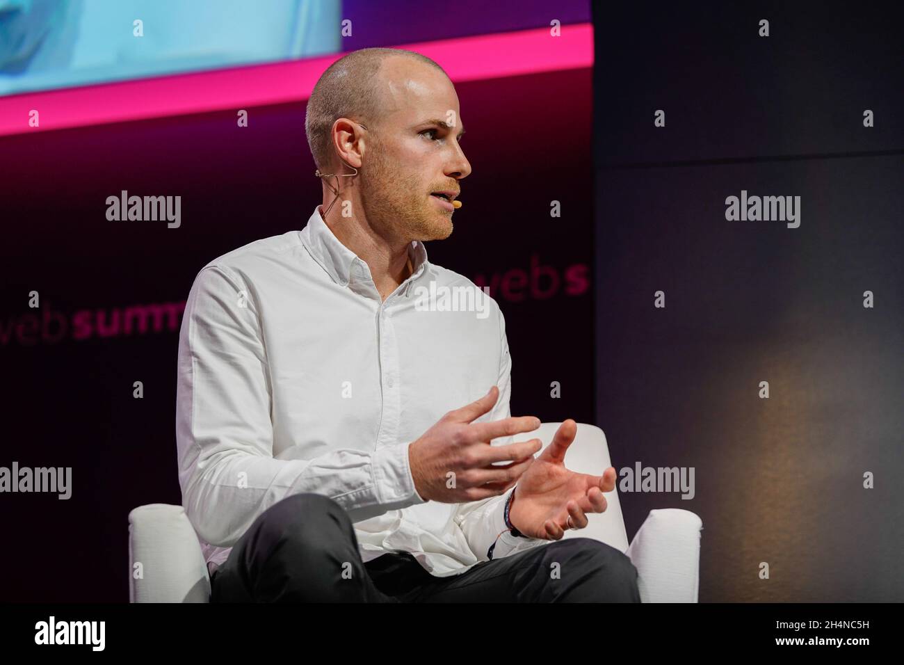 Lisbon Portugal 03rd Nov 2021 Sam Cole Co founder CEO At FitXR Lisbon Portugal 03rd Nov 2021 Sam Cole Co founder CEO At FitXR