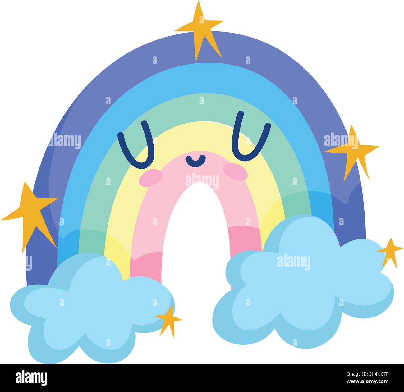 cute rainbow cartoon Stock Vector Image & Art - Alamy