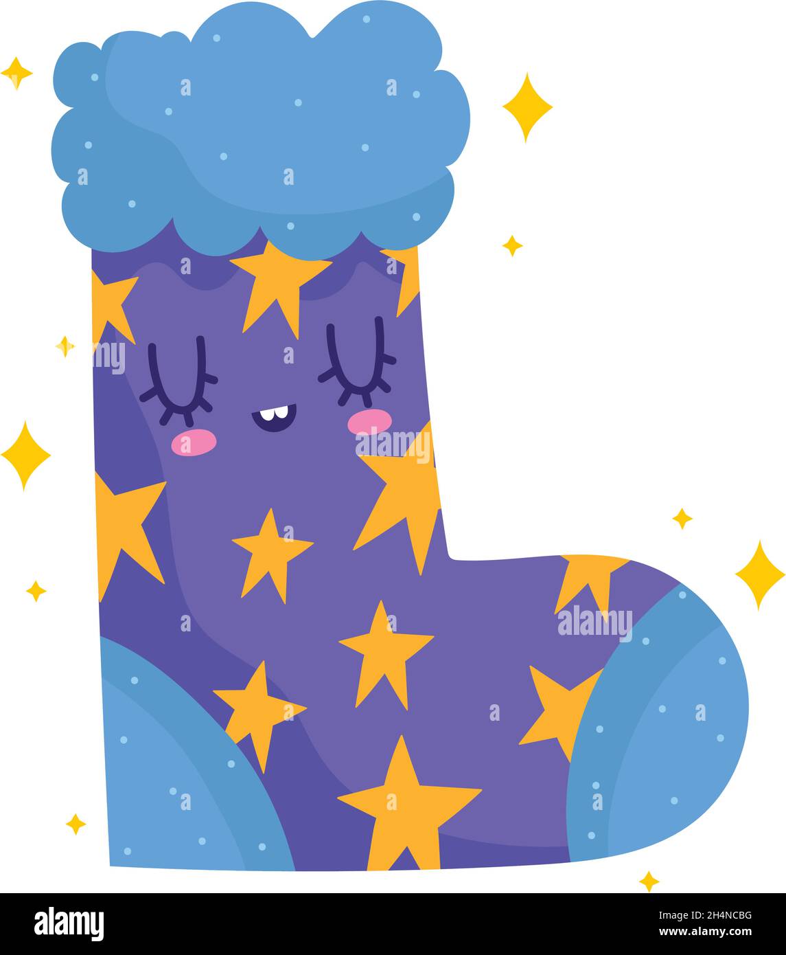 christmas stocking cartoon Stock Vector Image & Art - Alamy