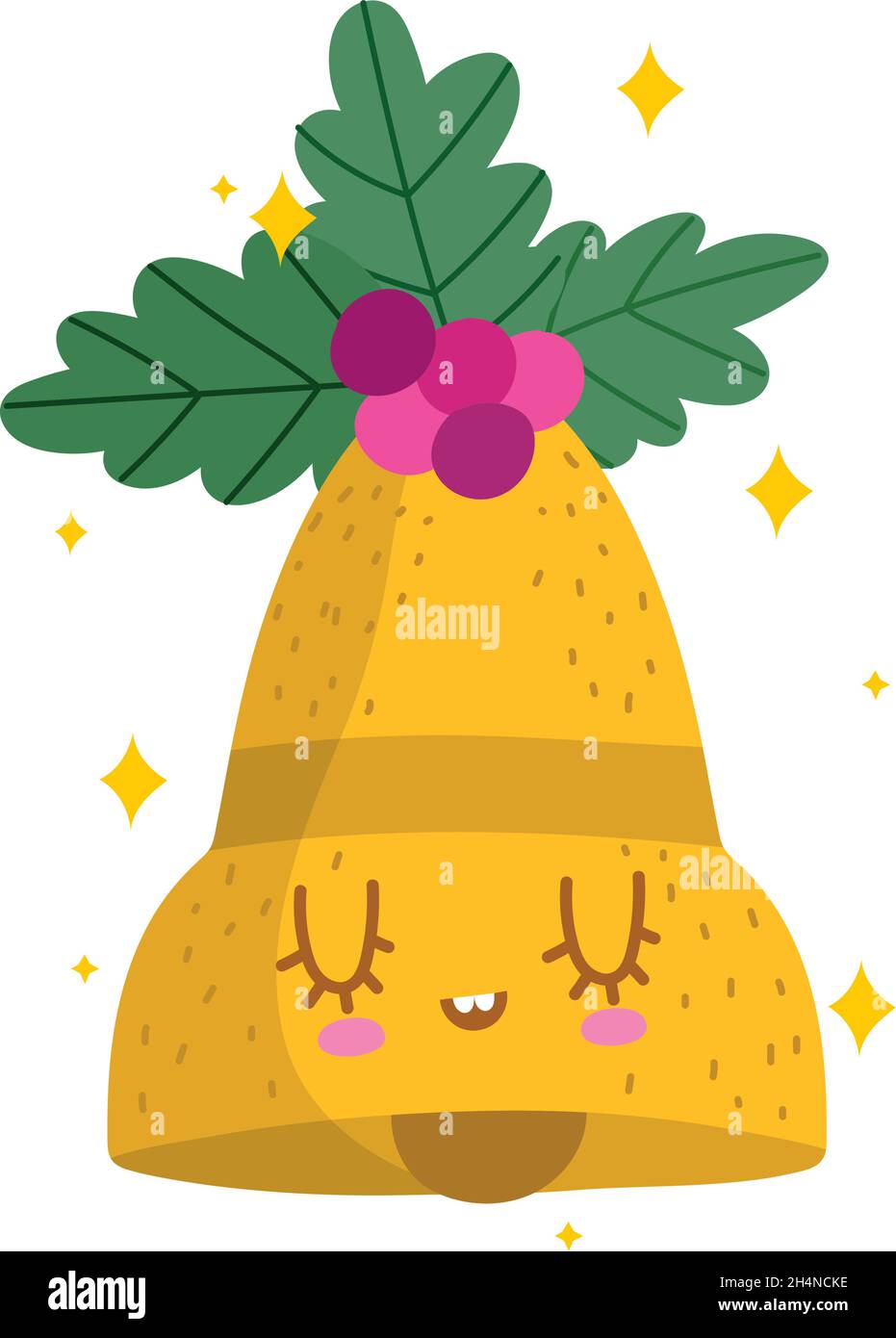 christmas cartoon bell Stock Vector Image & Art - Alamy