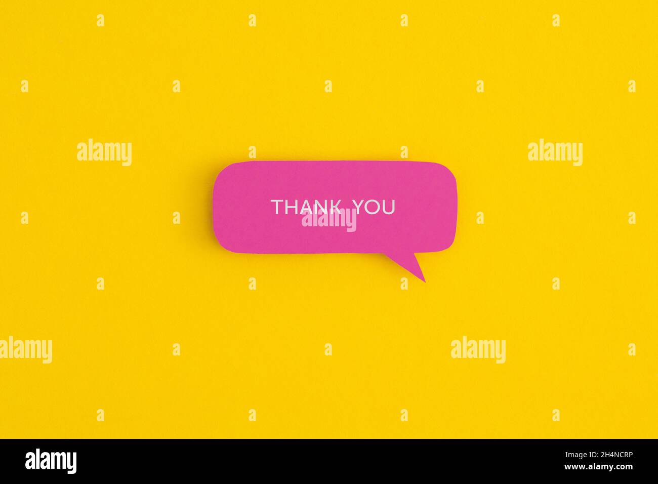 Thank you speech bubble hi-res stock photography and images - Alamy