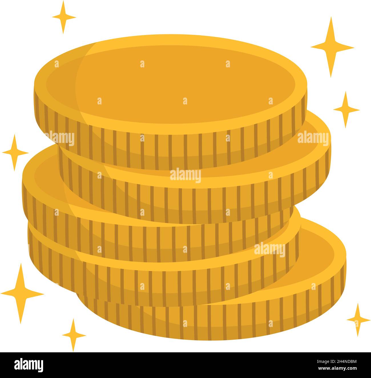 stack gold coins Stock Vector Image & Art - Alamy