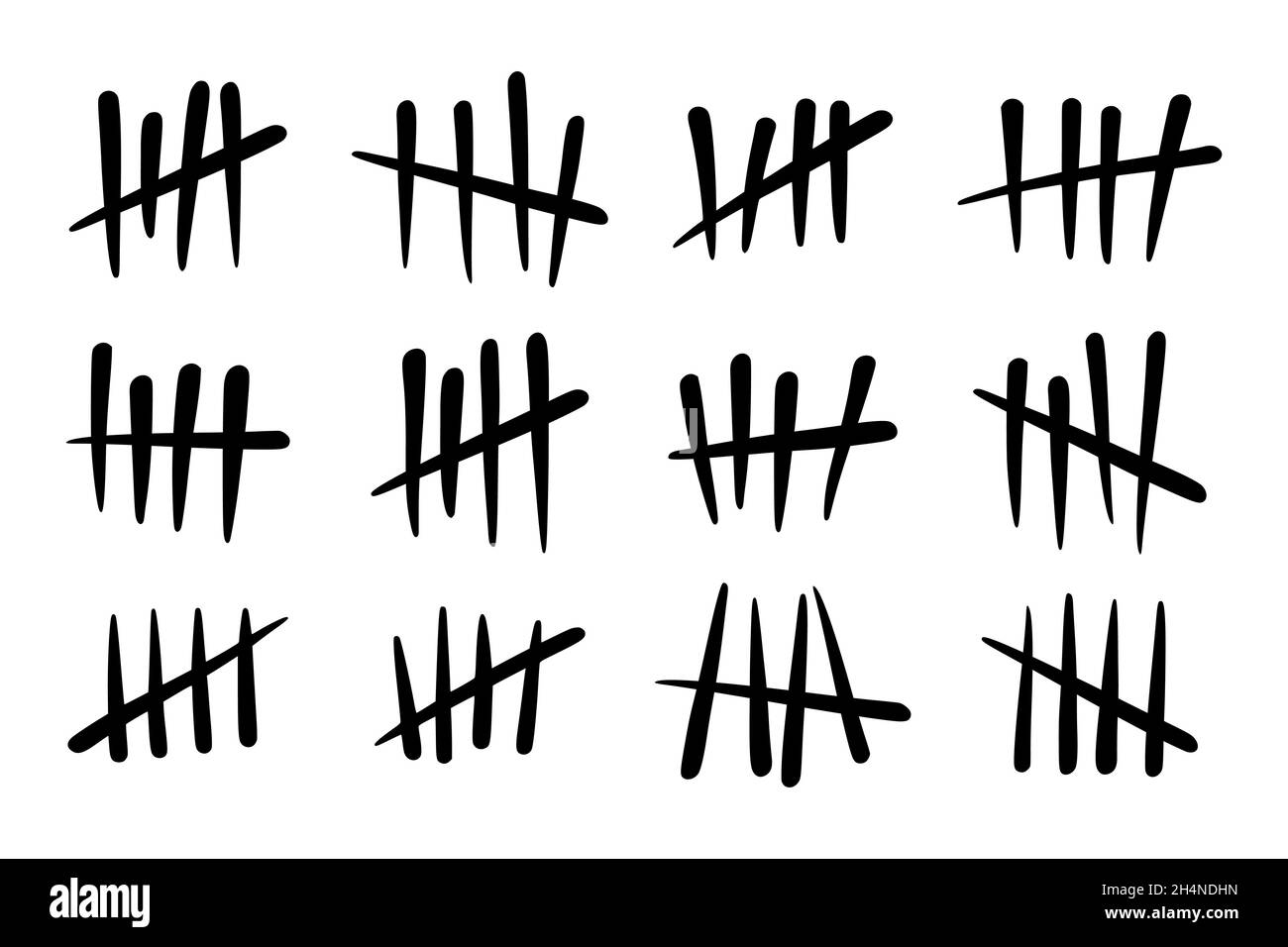 Tally marks to count days in prison. Tally marks for math lessons ...