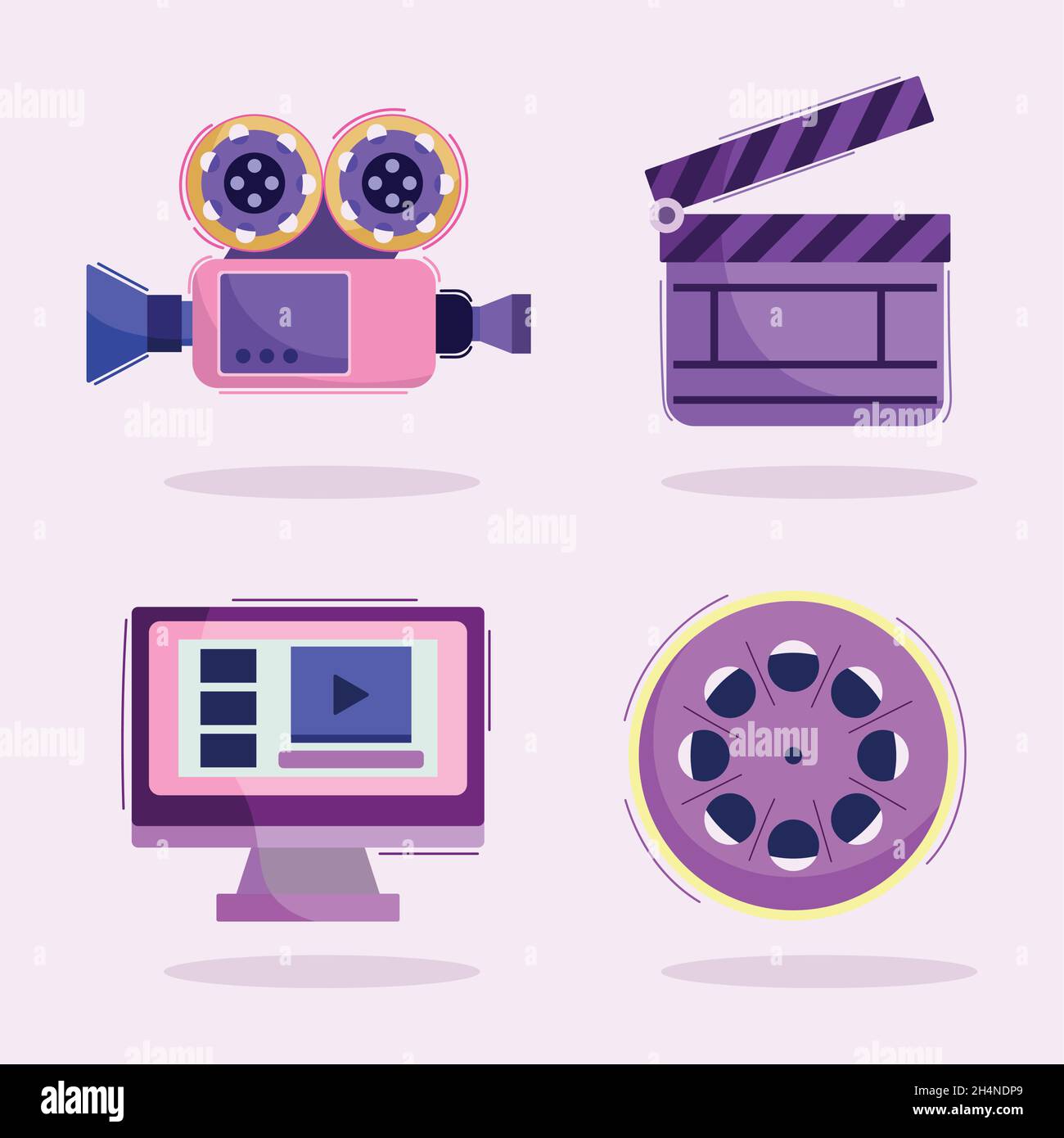 video production icons Stock Vector Image & Art - Alamy