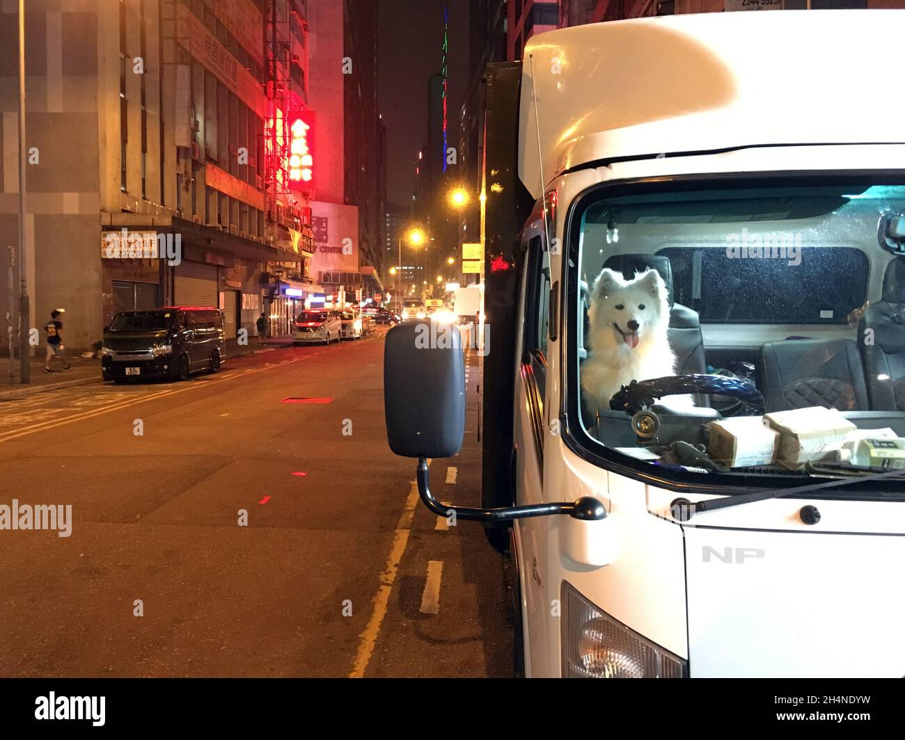 Driver sits in white hi-res stock photography and images - Alamy