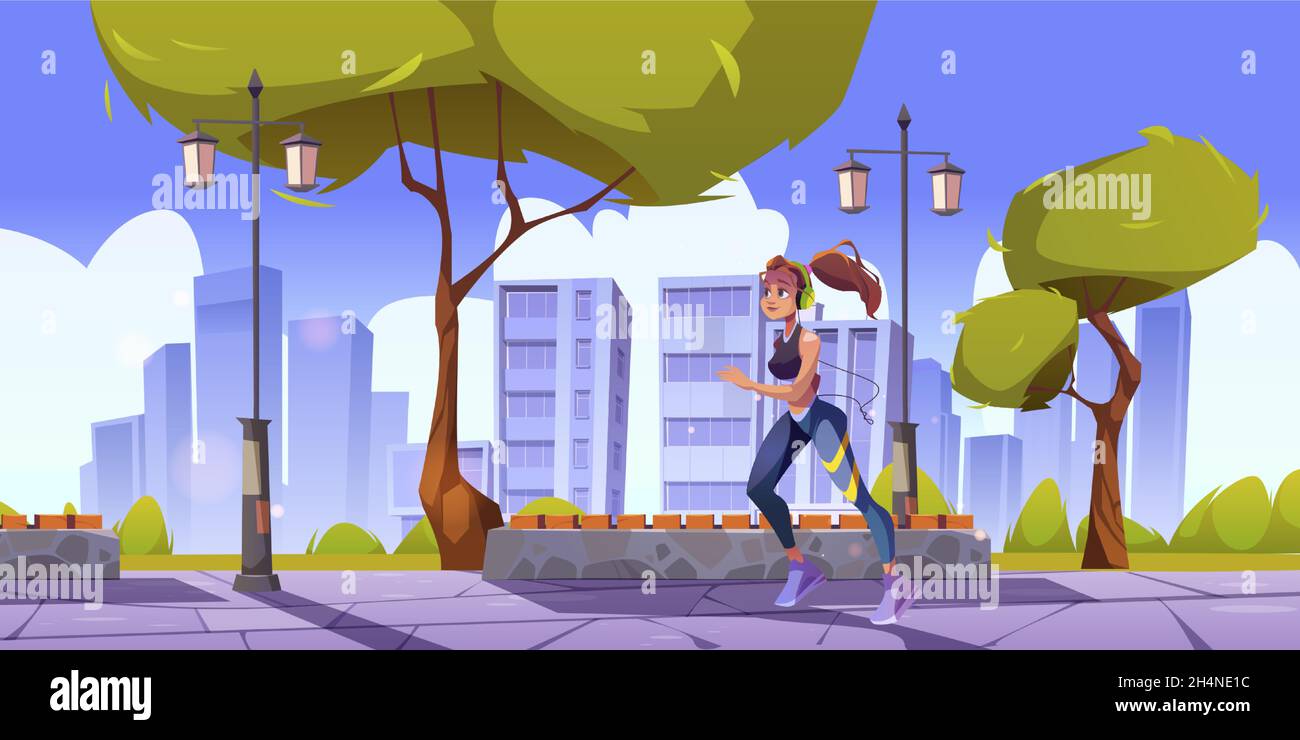 His morning exercise cartoon hi-res stock photography and images - Alamy