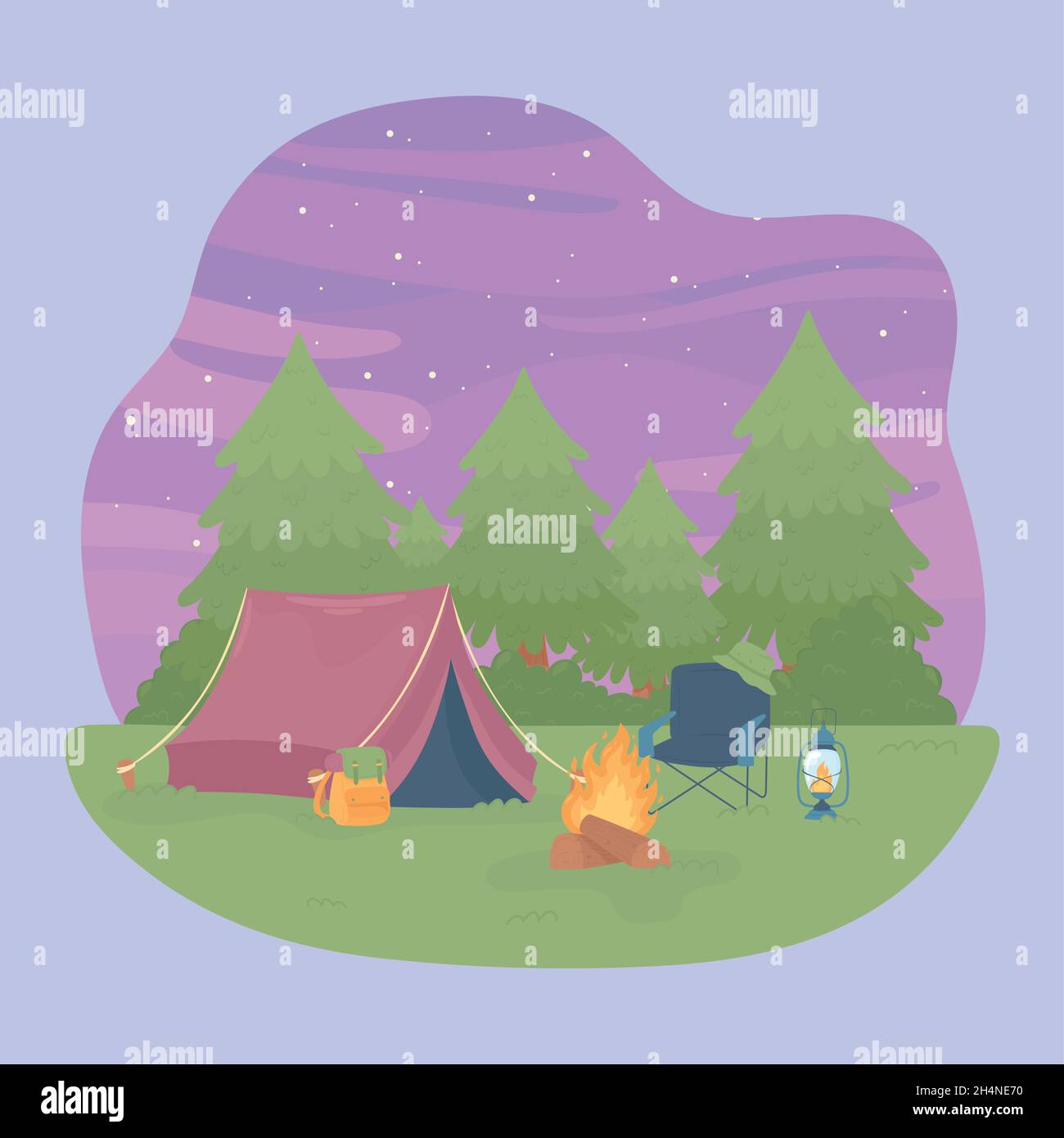camping land and tent Stock Vector Image & Art - Alamy