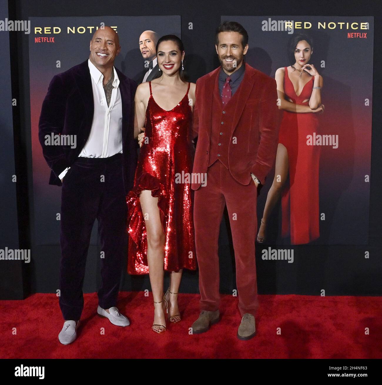 Los Angeles, United States. 3rd Nov, 2021. Cast members Dwayne Johnson ...