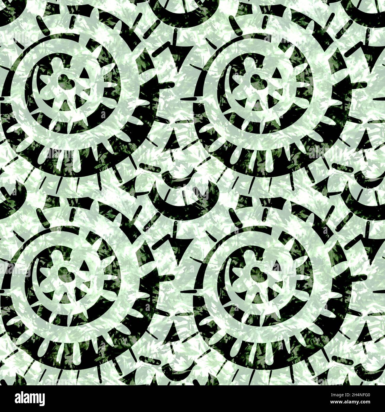 Forest green jungle nature texture. Seamless foliage leaf 2 tone design ...