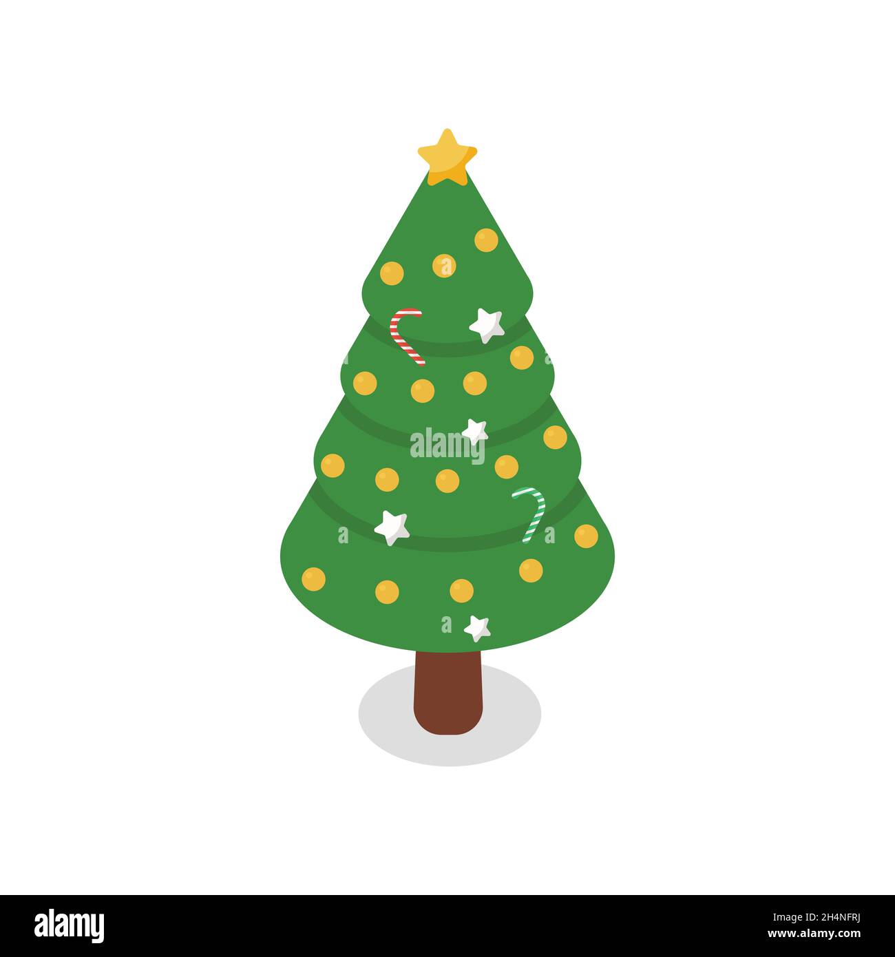 Isometric Christmas Tree. Vector illustration Stock Vector Image & Art ...